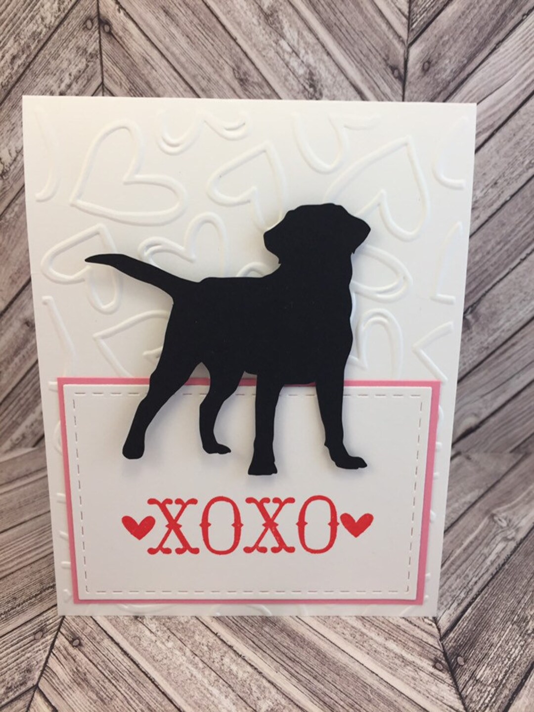 Lab Card, Labrador Retriever Card, Lab Valentine's Day Card, Labrador ...