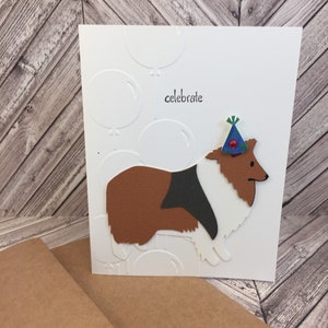 Collie Card, Collie Birthday Card, Rough Collie Card, Collie Greeting ...