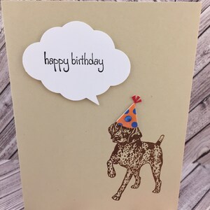 German Shorthaired Pointer, Pointer, Birthday Card, Dog Birthday Card ...
