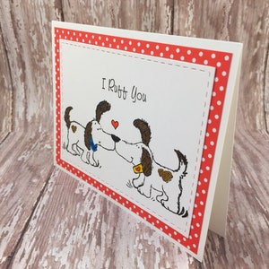 I Ruff You Card,happy Valentine's Day Card,love Card,dog Valentine Card ...