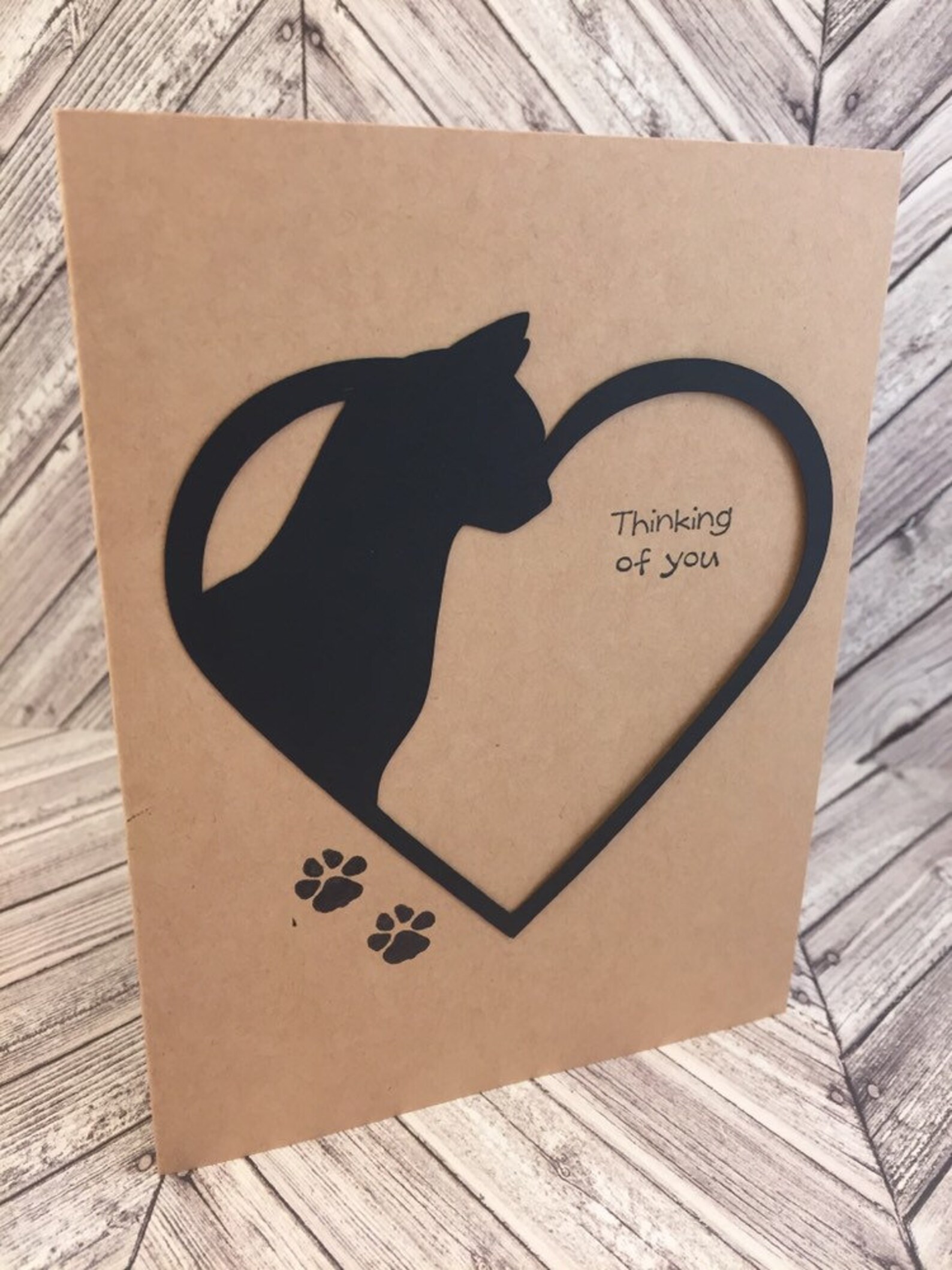 Cat sympathy card cat condolence card pet sympathy card cat | Etsy