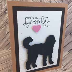 Poodle Card, Poodle Birthday Card, Poodle Greeting Card, Mother's Day ...