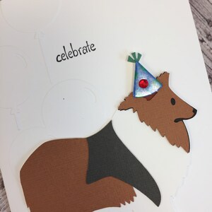 Collie card collie birthday card rough collie card collie | Etsy