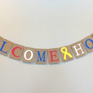 Welcome Home Banner Military Banner Deployment Banner Red - Etsy