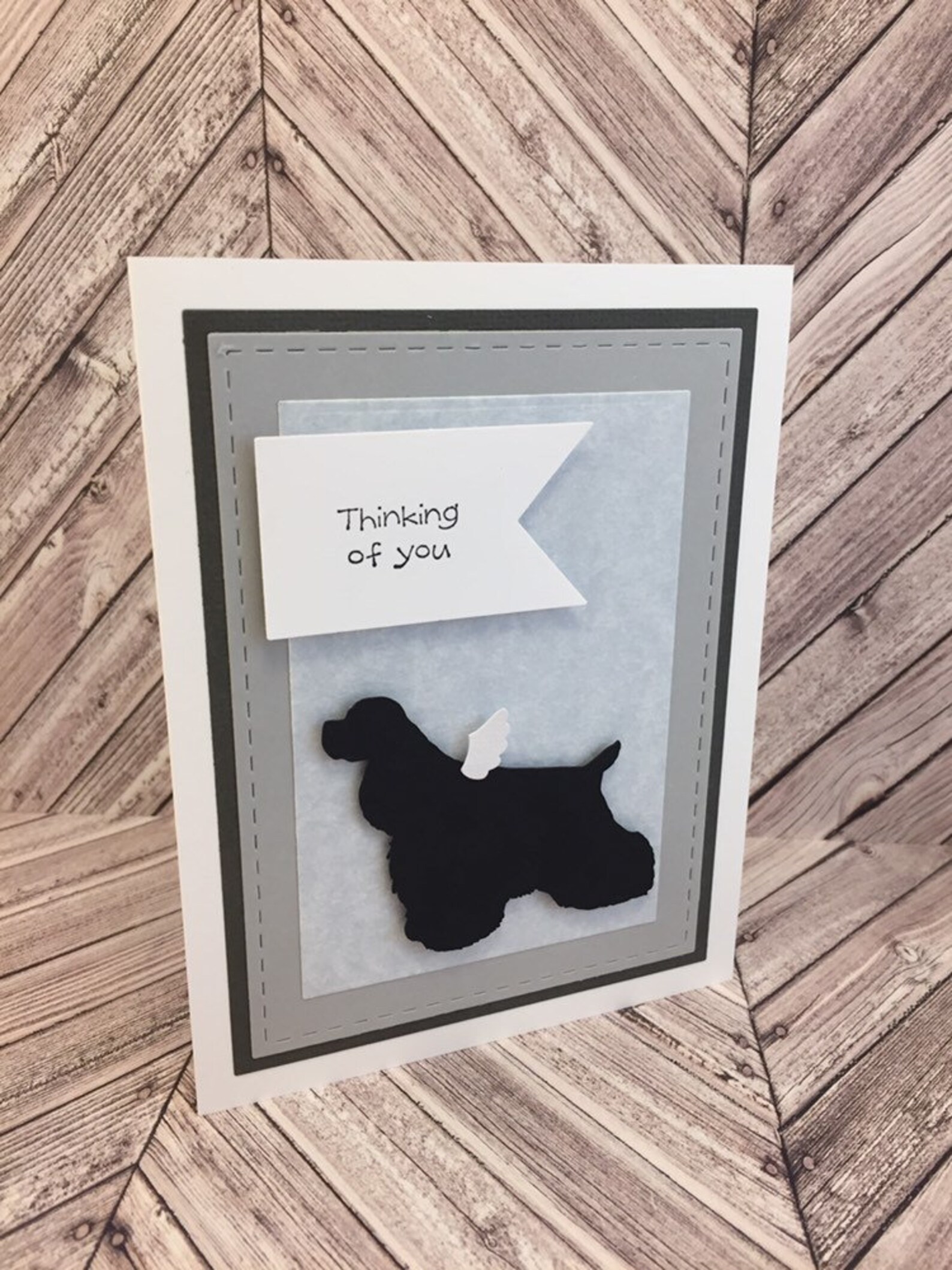 Spaniel spaniel card spaniel sympathy card dog card dog | Etsy