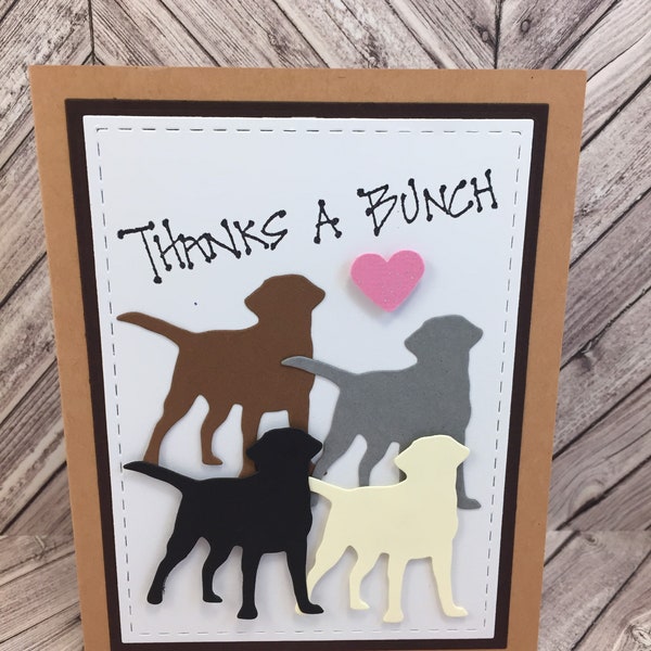 Thank You Card Black Lab - Etsy