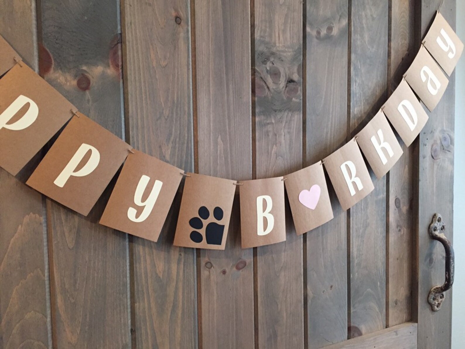 Happy Barkday Barkday Banner Happy Birthday Banner Dog | Etsy