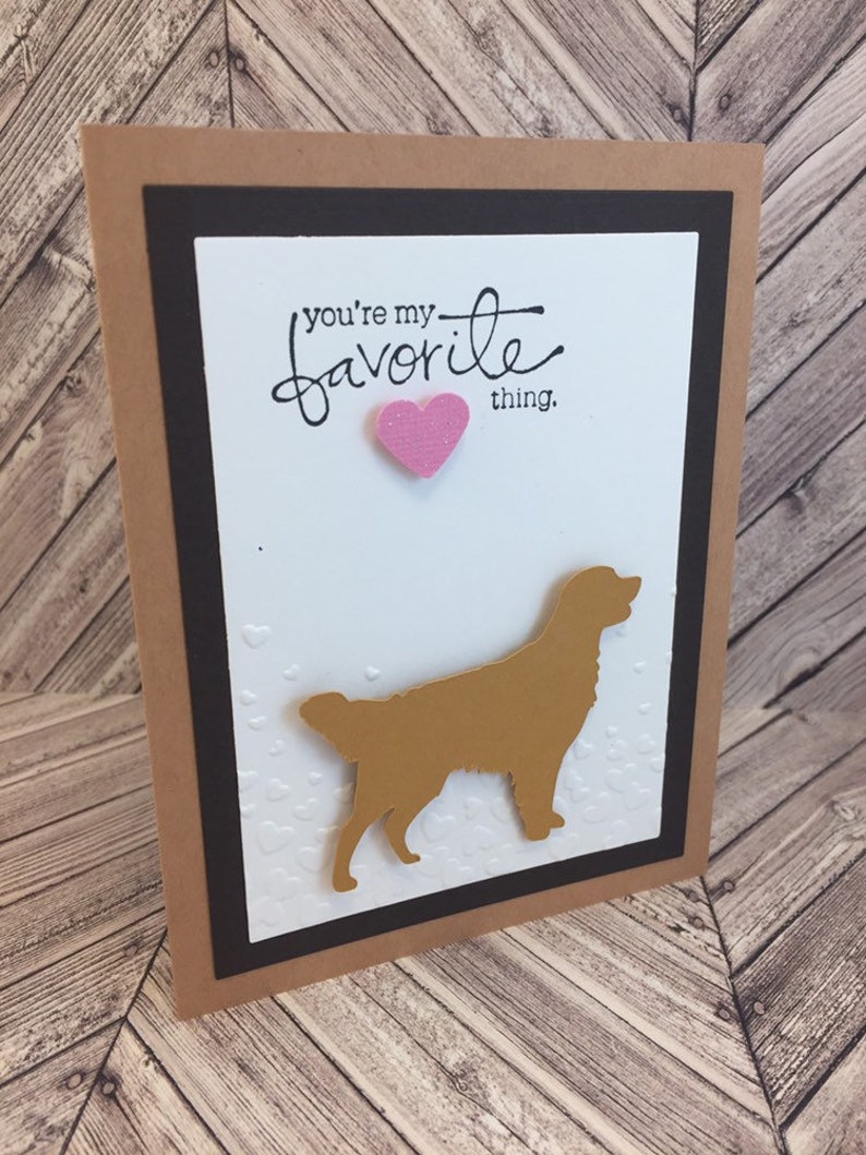 Golden Retriever Golden Retriever Card Golden Retriever - Etsy