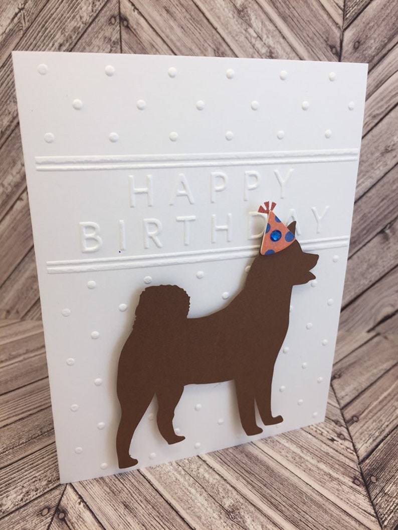 Siberian Husky Card Husky Card Husky Birthday Card Husky | Etsy