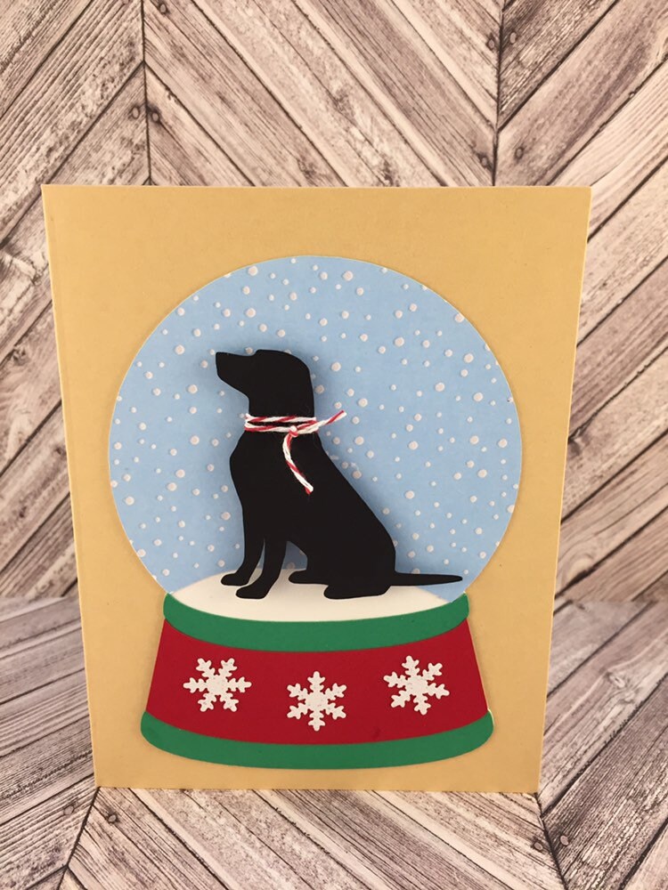 Labrador Retriever, Labrador Retriever Card, Lab Christmas Card ...