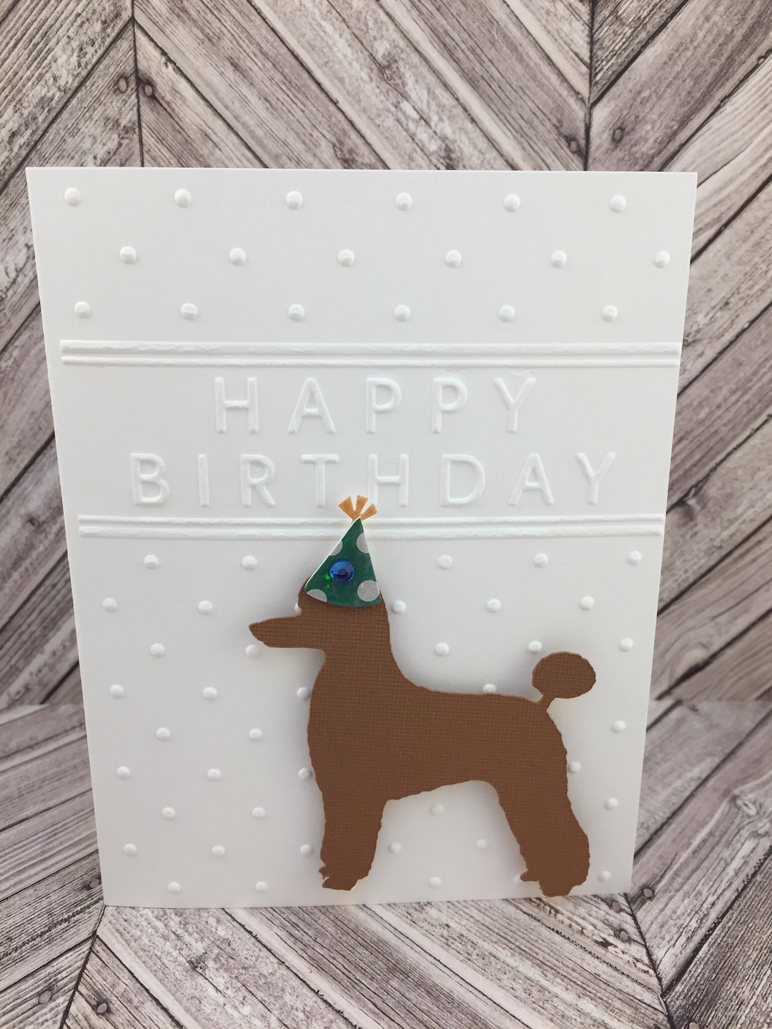 Poodle, Poodle Card, Poodle Birthday Card,poodle Greeting Card, Dog ...
