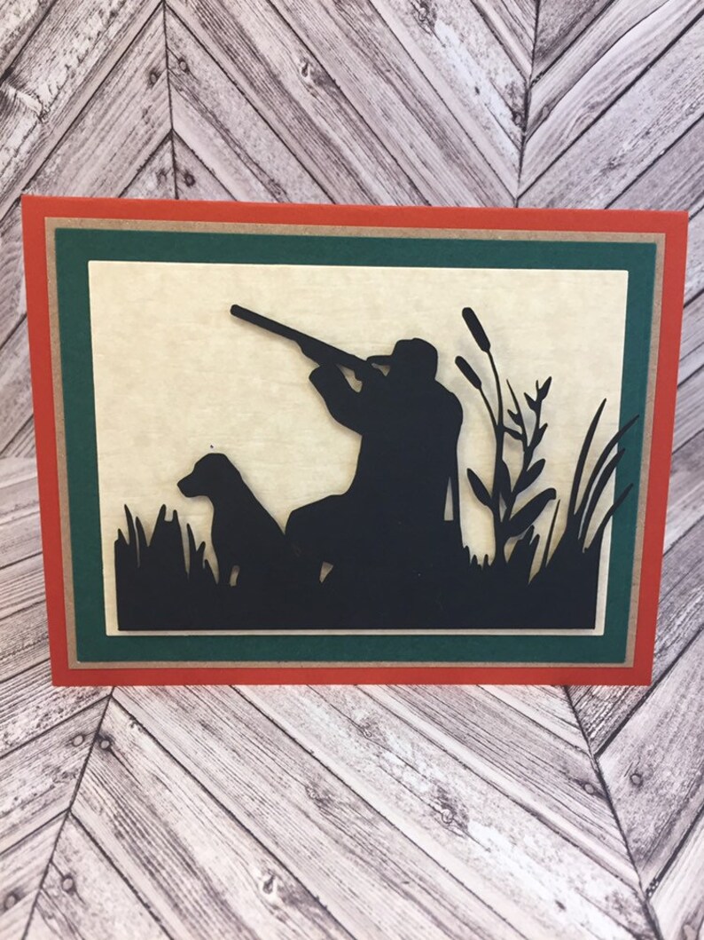 Hunting card hunter card bird hunting card bird | Etsy