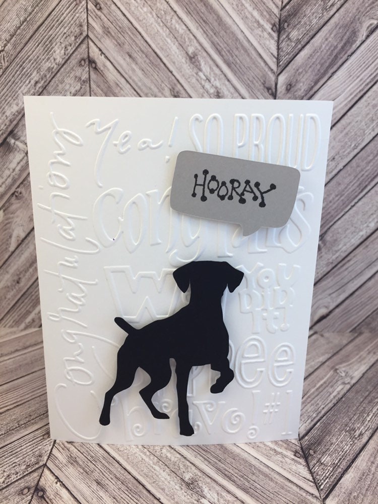 Congratulations card dog card dog congratulations card | Etsy