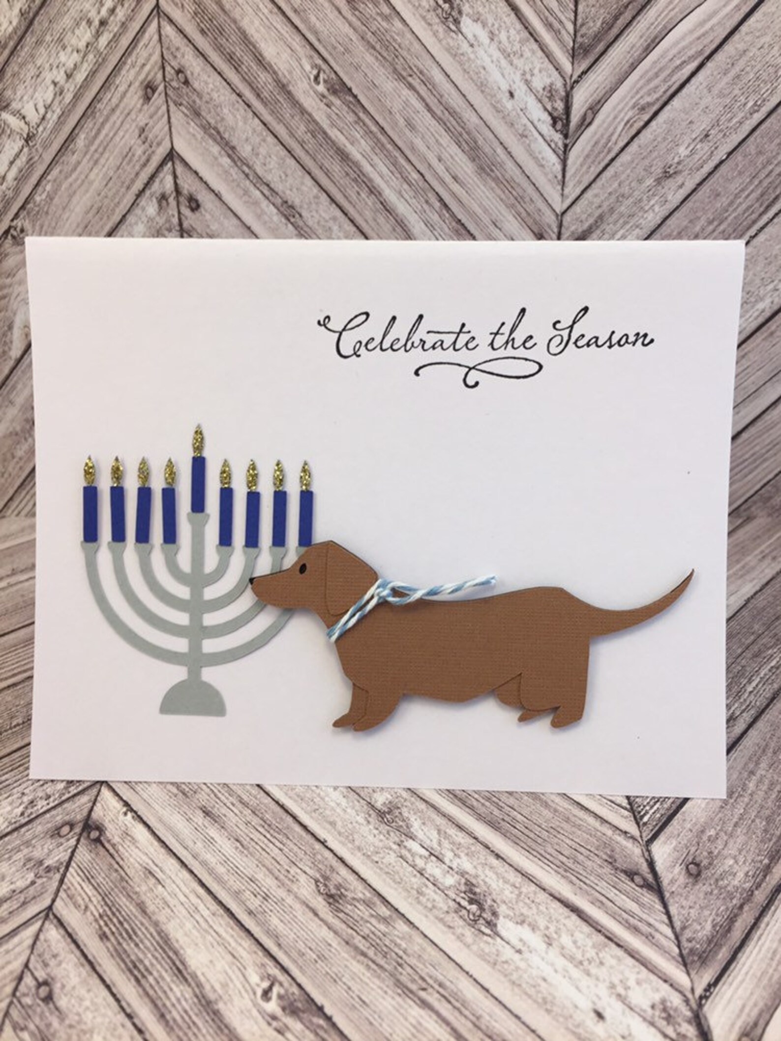 Menorah Menorah Card Hanukkah Hanukkah Card Hanukkah Dog | Etsy
