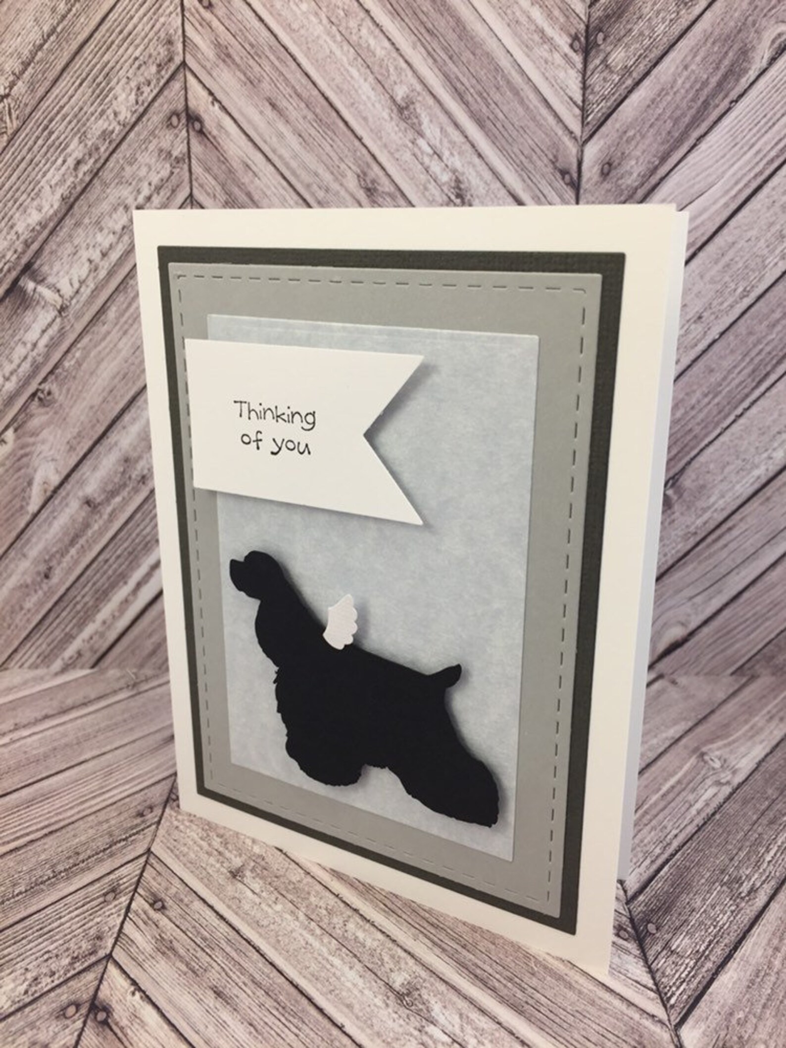 Spaniel spaniel card spaniel sympathy card dog card dog | Etsy