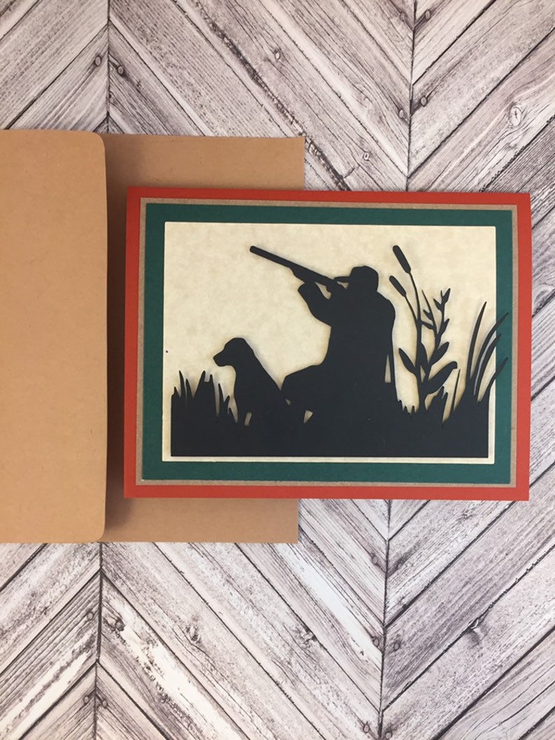 Hunting card hunter card bird hunting card bird | Etsy