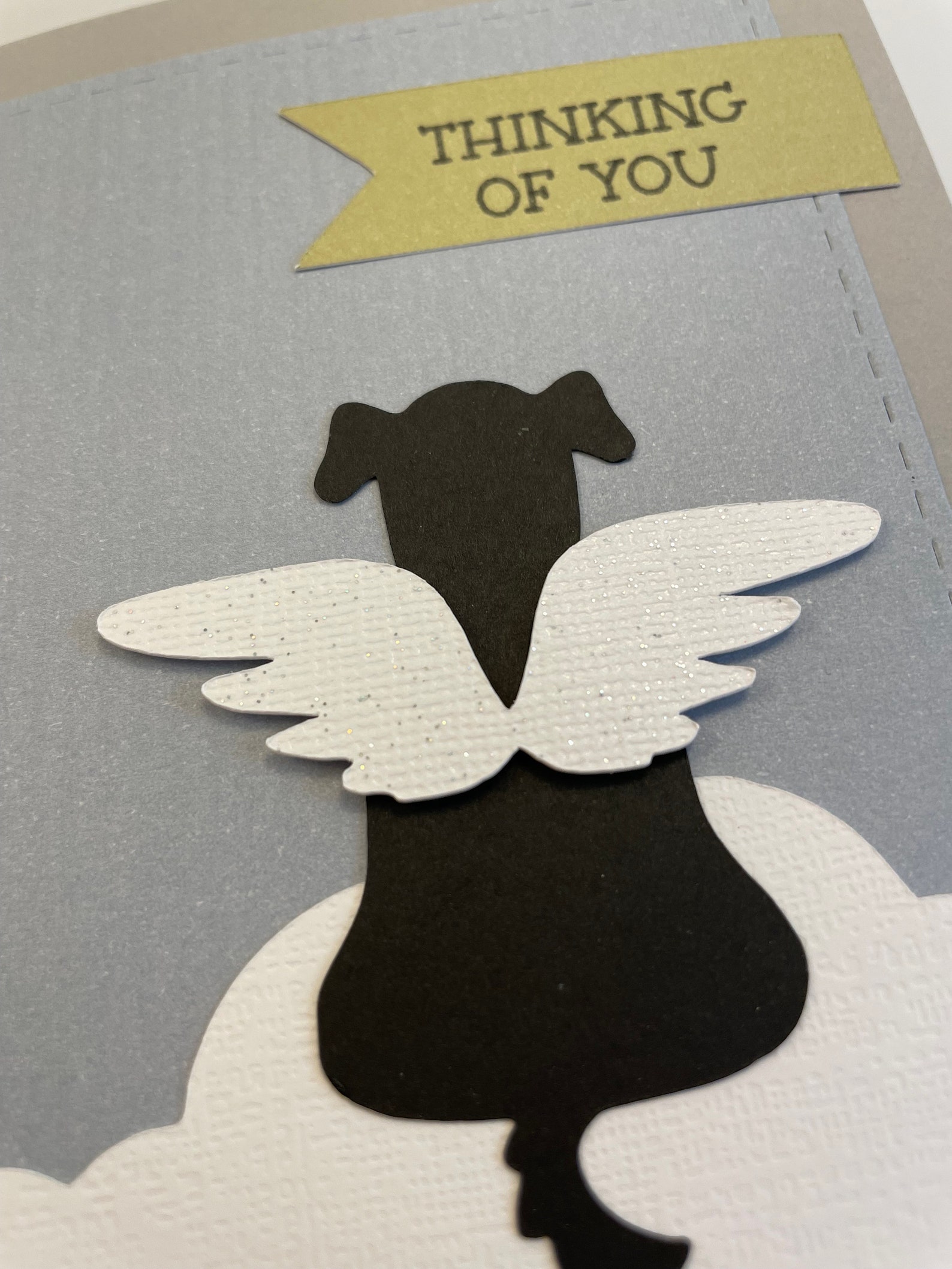 Dog Sympathy Card, Handmade Pet Loss Card - Etsy