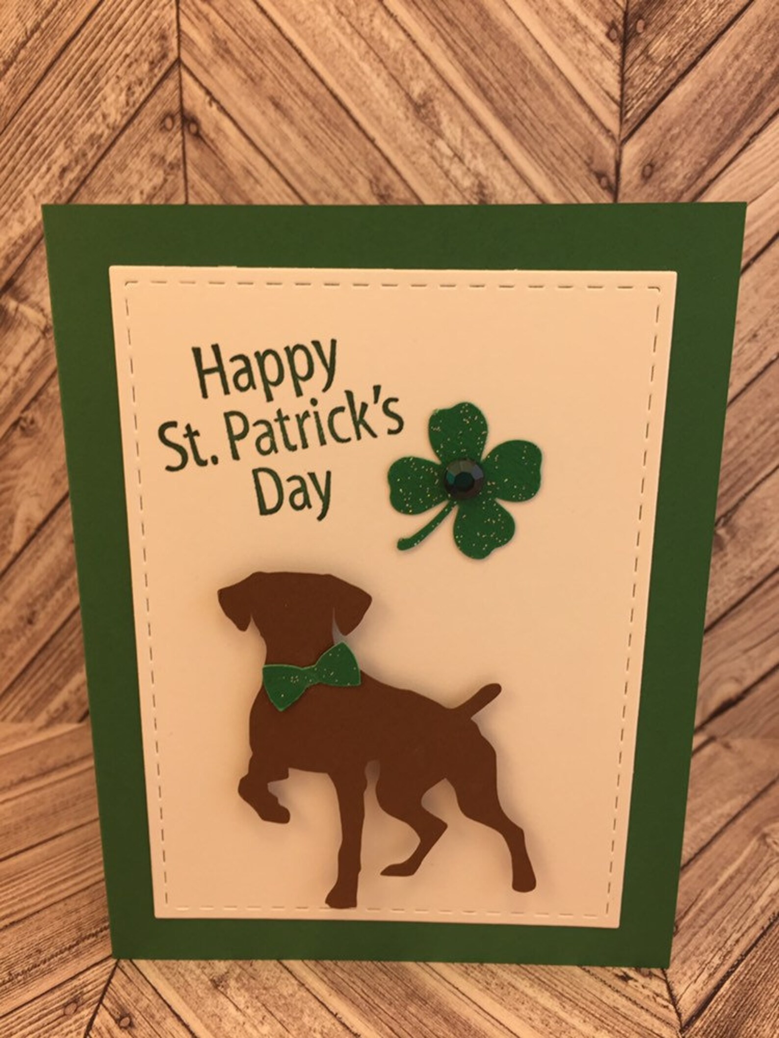 St. Patrick's Day Dog Card German Shorthaired Pointer - Etsy