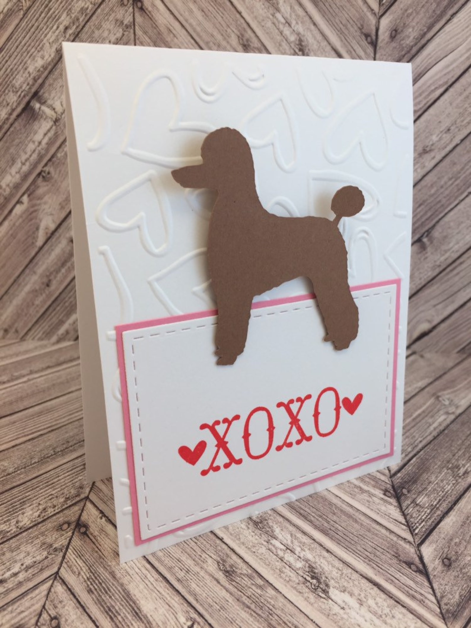 Poodle Poodle Card Poodle Valentine's Day Card Poodle - Etsy
