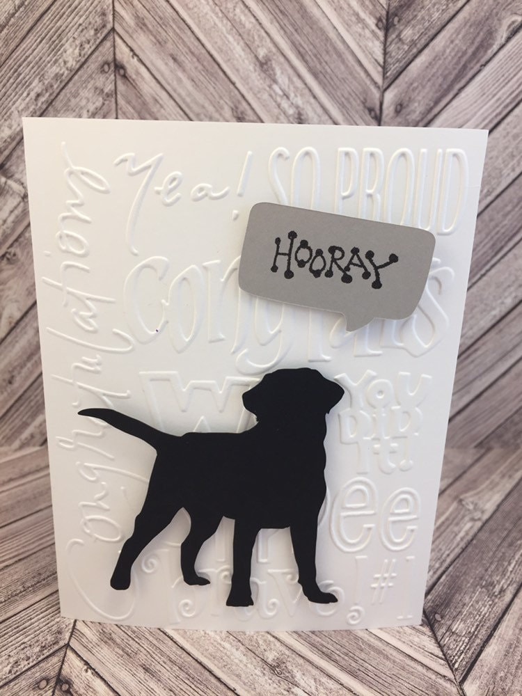 Congratulations card dog card dog congratulations card | Etsy