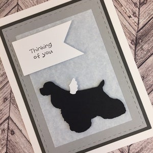 Spaniel, Spaniel Card, Spaniel Sympathy Card, Dog Card, Dog Sympathy ...