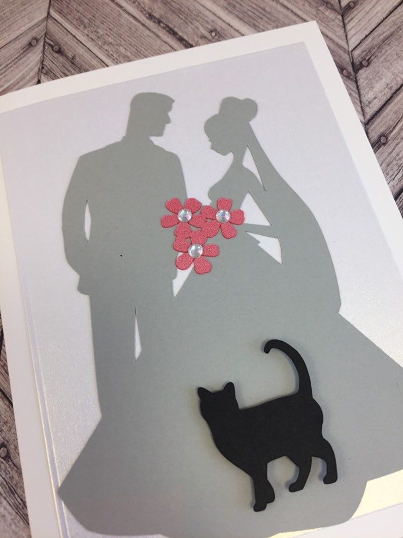 Cat Card Cat Wedding Card Bride and Groom Bride and Groom - Etsy