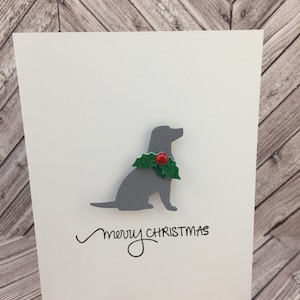 Silver Lab Cards Labrador Retriever Cards Lab Christmas | Etsy