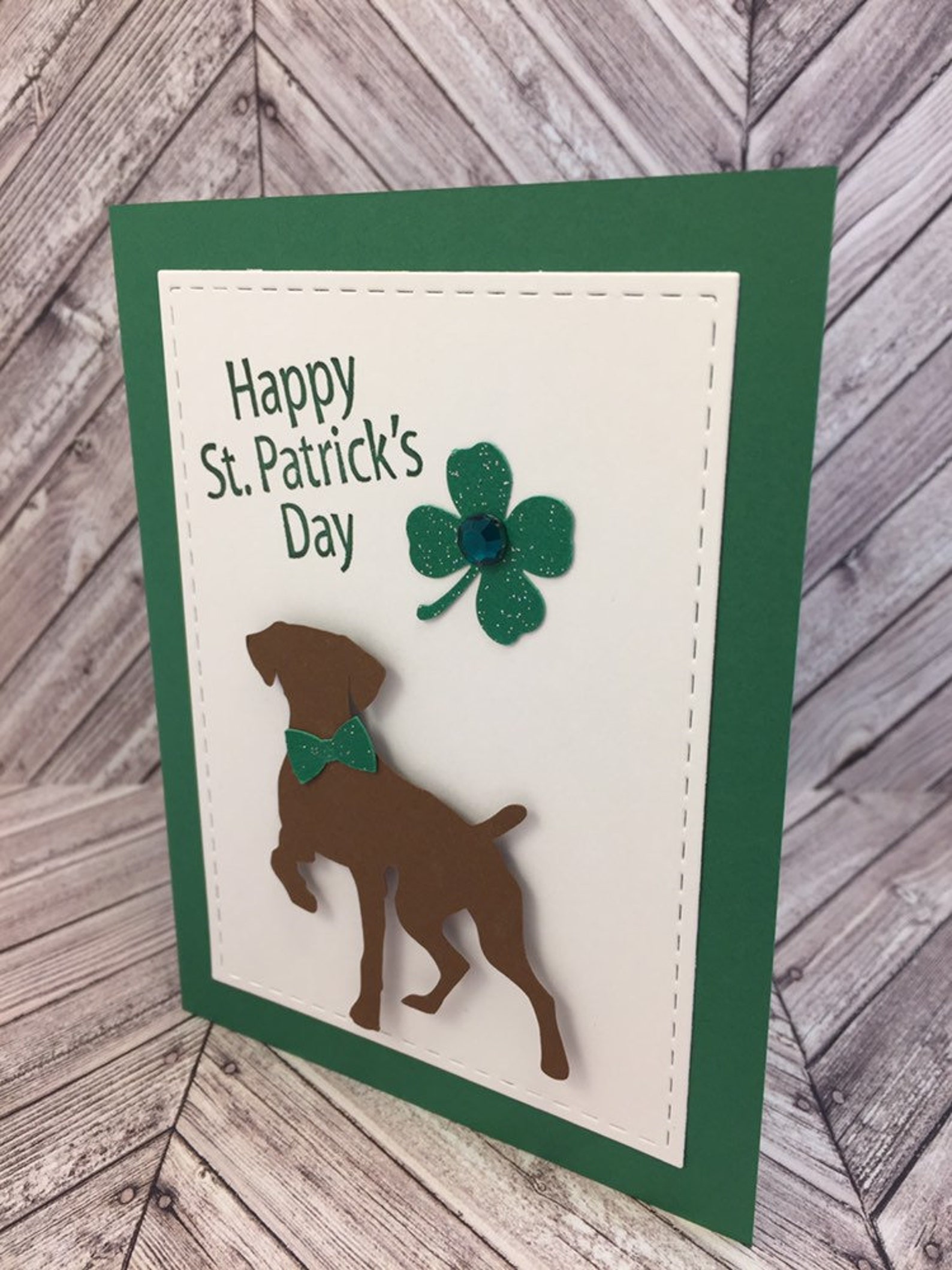 St. Patrick's Day Dog Card German Shorthaired Pointer - Etsy