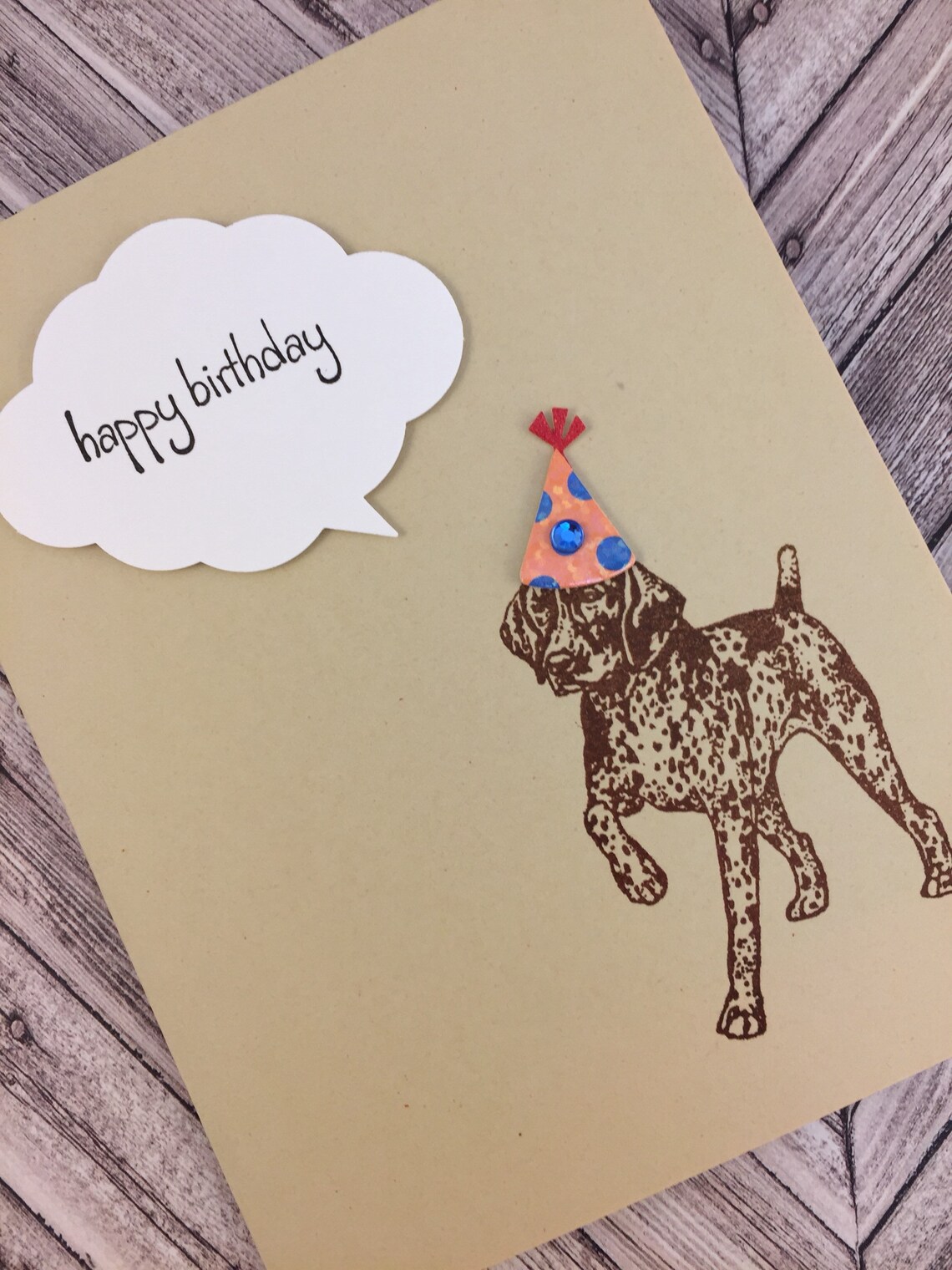 German shorthaired pointer pointer birthday card dog | Etsy