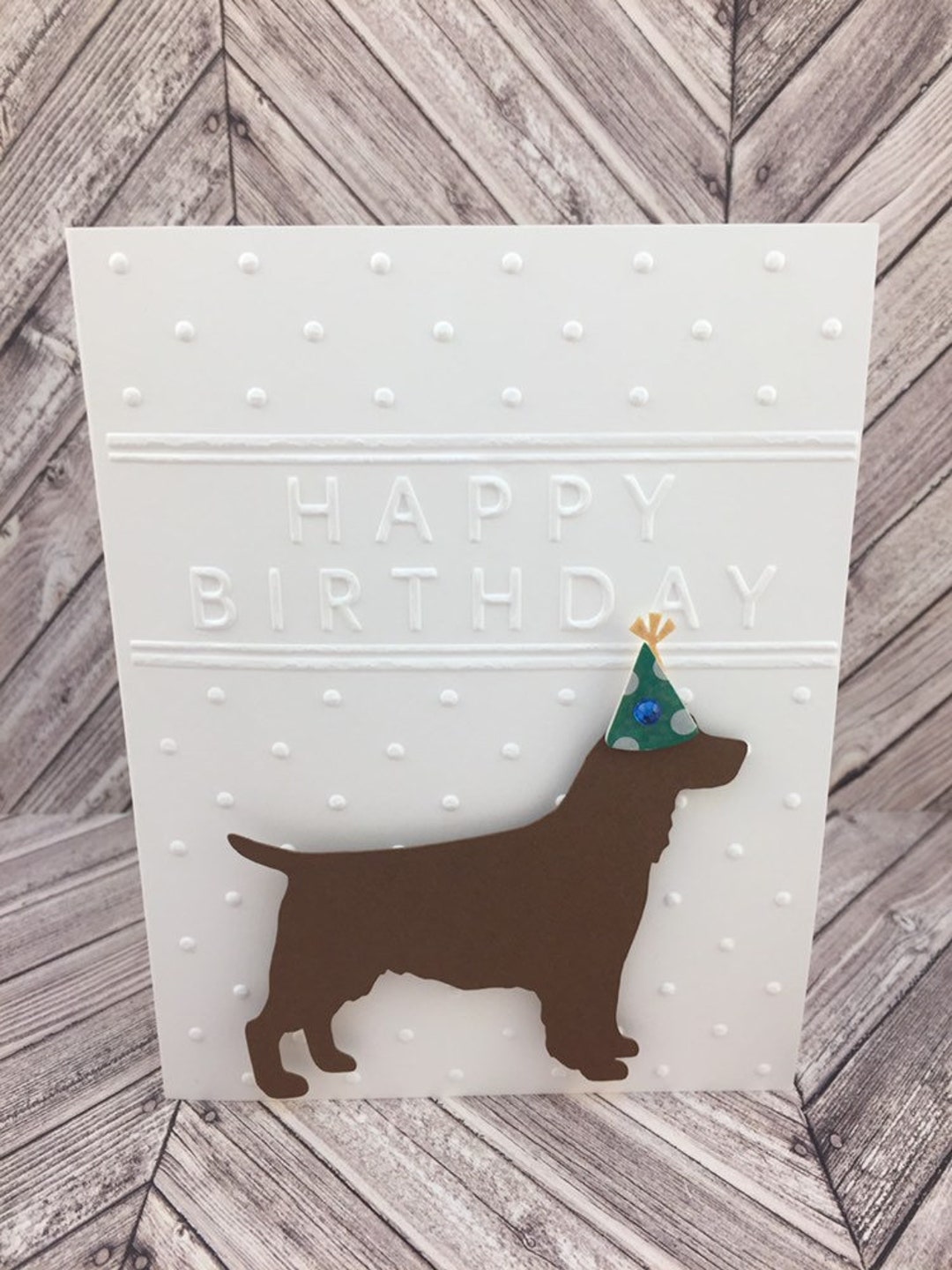 Spaniel Birthday Card: Handmade Dog Lover Card - Etsy