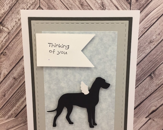 Great Dane, Great Dane Card, Great Dane Sympathy Card, Dog Card,gd Dog ...