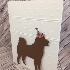 Siberian Husky Card, Husky Card, Husky Birthday Card, Husky Thank You ...