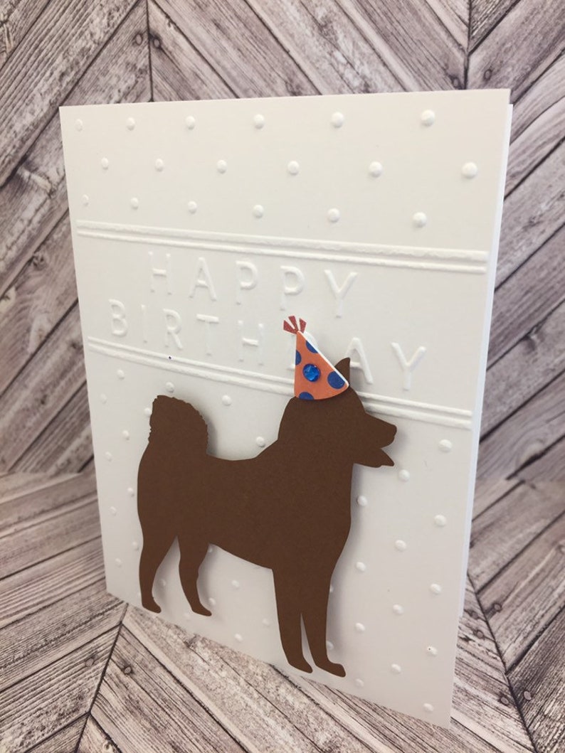 Siberian Husky Card Husky Card Husky Birthday Card Husky - Etsy