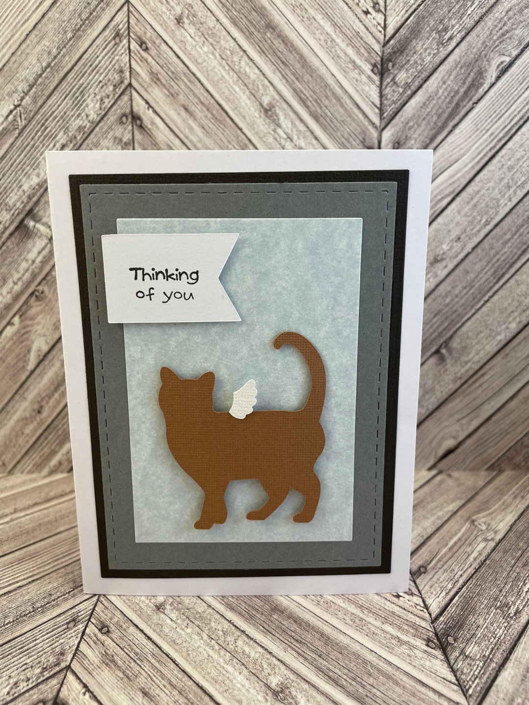 Cat Sympathy Card, Cat Condolence Card, Pet Sympathy Card, Cat Loss ...