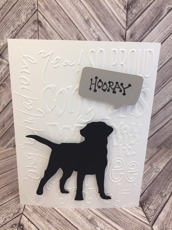 Congratulations card dog card dog congratulations card | Etsy