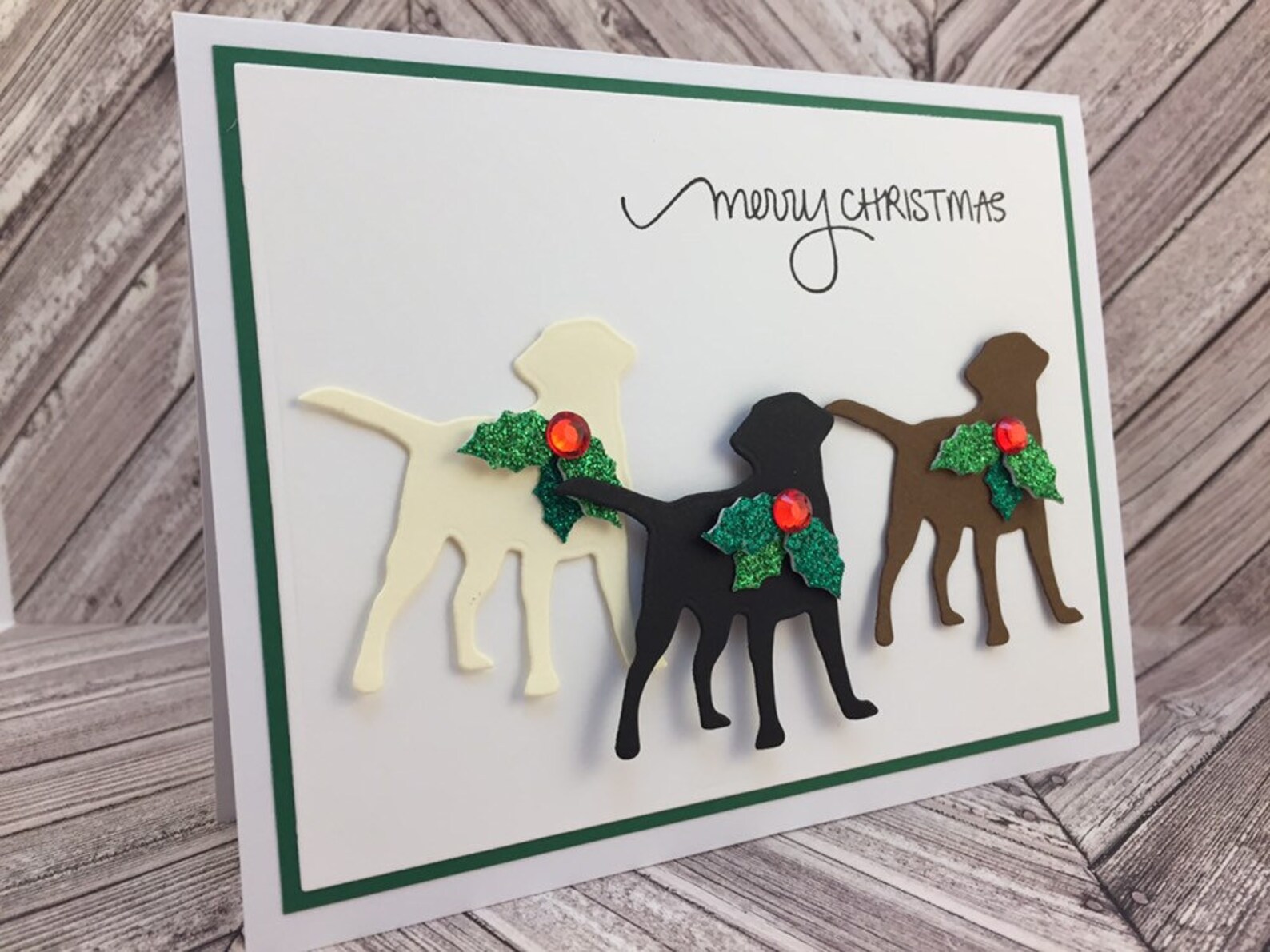 Labrador Retriever, Labrador Retriever Card, Lab Christmas Card ...