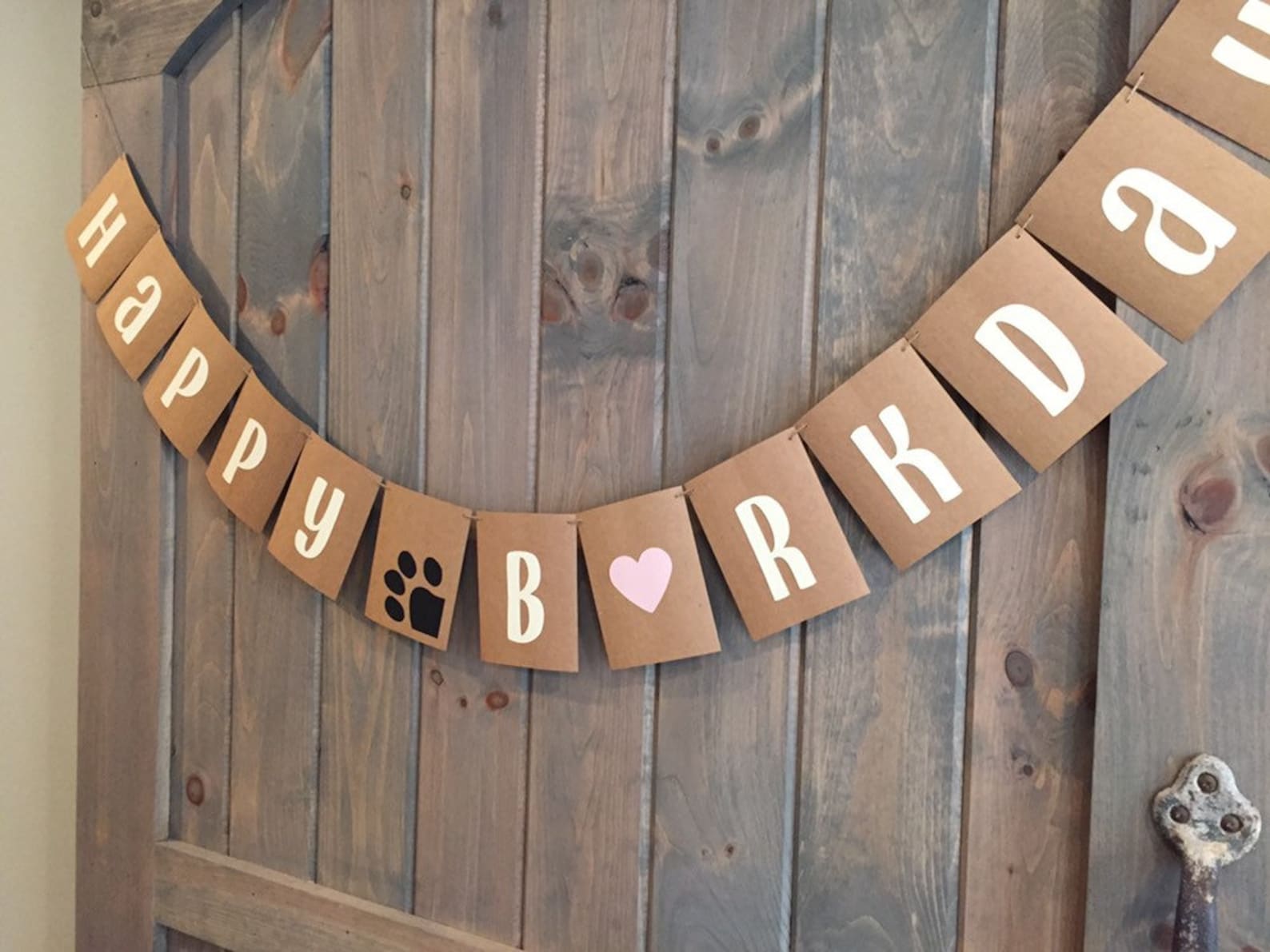 Happy Barkday Barkday Banner Happy Birthday Banner Dog | Etsy