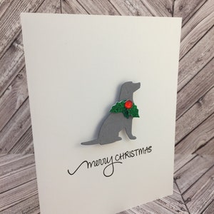 Silver Lab Cards Labrador Retriever Cards Lab Christmas | Etsy