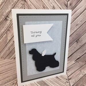 Spaniel, Spaniel Card, Spaniel Sympathy Card, Dog Card, Dog Sympathy ...