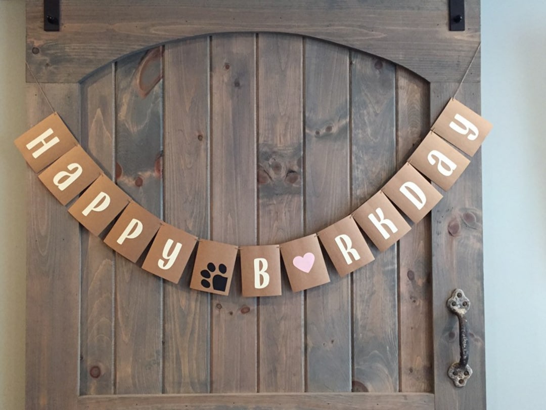 Happy Barkday, Barkday Banner, Happy Birthday Banner, Dog Banner, Dog ...