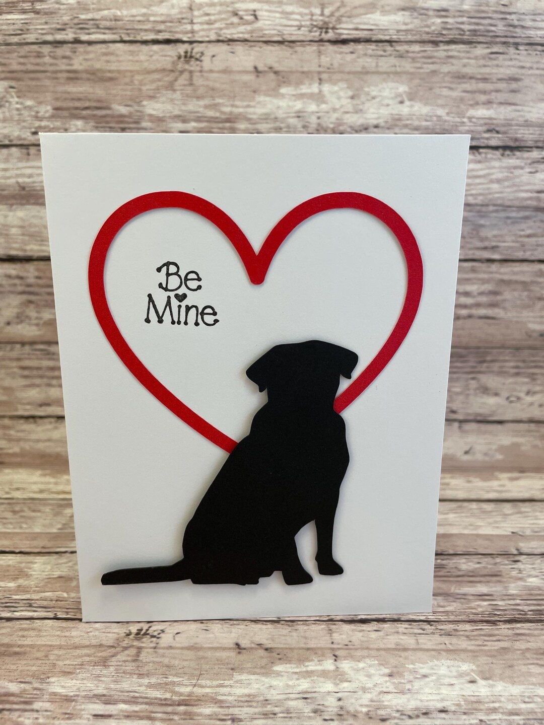 Lab Valentine's Day Card,dog Valentine's Day Card,labrador Retriever ...