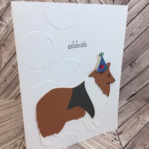 Collie card collie birthday card rough collie card collie | Etsy