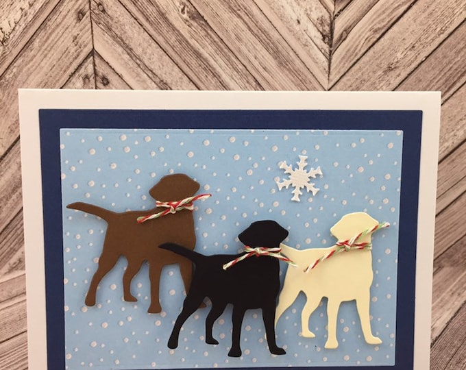 Labrador Retriever, Labrador Retriever Card, Lab Christmas Card ...