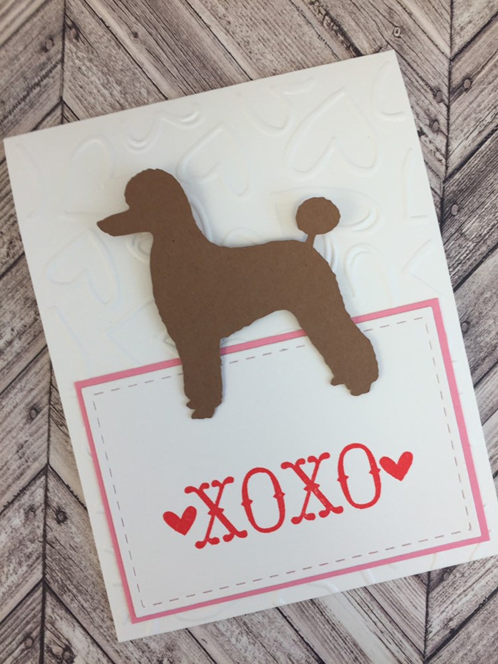 Poodle Poodle Card Poodle Valentine's Day Card Poodle | Etsy