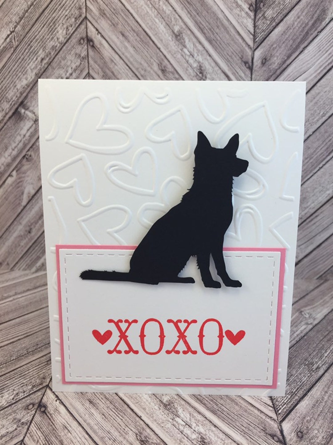 German Shepherd Valentine's Day Card, German Shepherd Card, Dog ...
