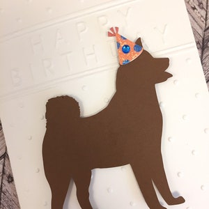 Siberian Husky Card, Husky Card, Husky Birthday Card, Husky Thank You ...