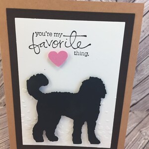 Poodle Card, Poodle Birthday Card, Poodle Greeting Card, Mother's Day ...