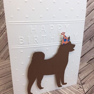 Siberian Husky Card, Husky Card, Husky Birthday Card, Husky Thank You ...