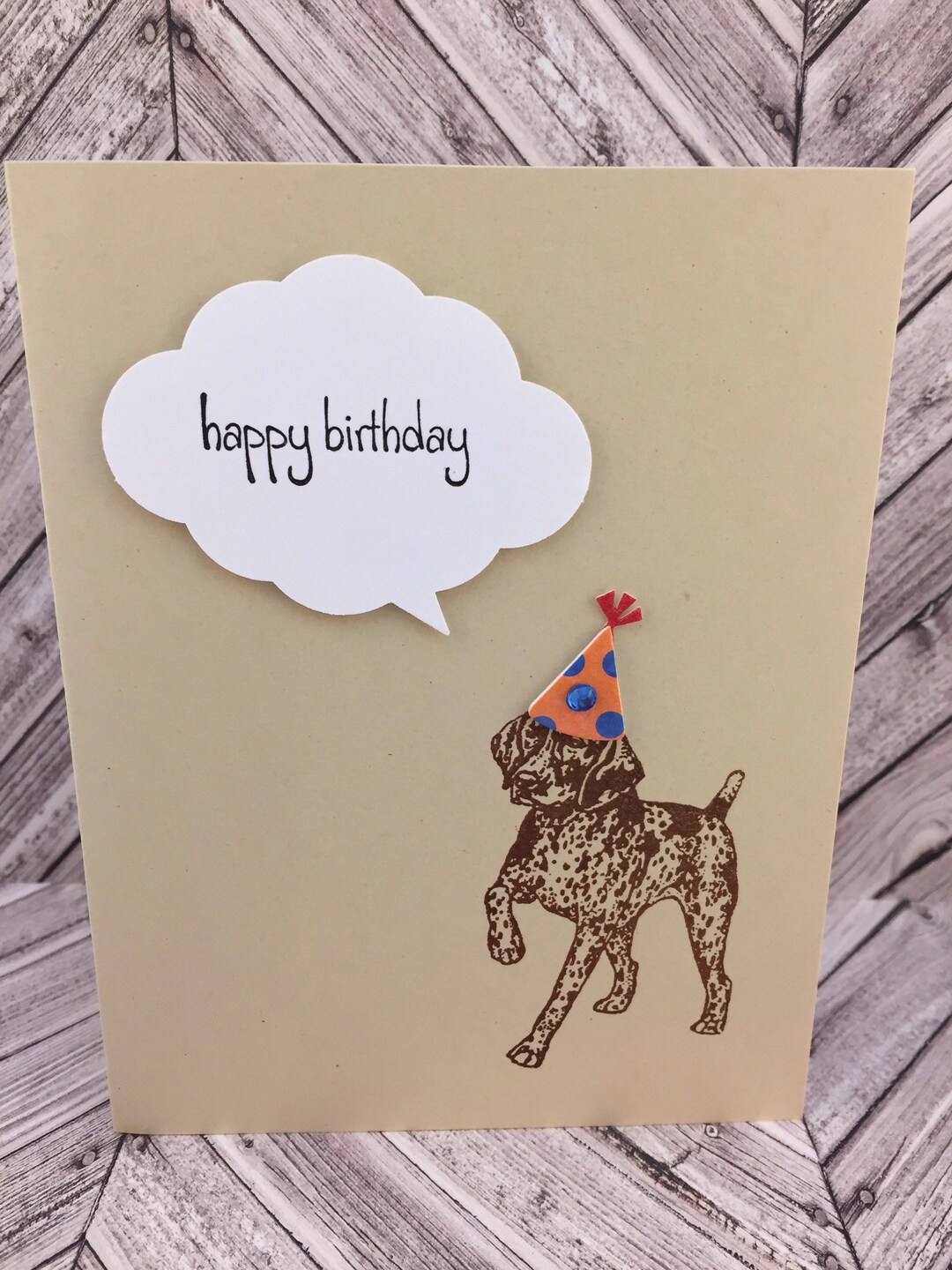 German Shorthaired Pointer, Pointer, Birthday Card, Dog Birthday Card ...