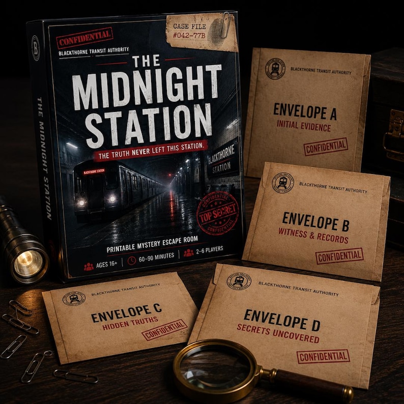 Printable Murder Mystery Game for Kids & Families , the Midnight ...